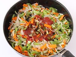 Veg American Chopsuey Recipe - Crispy Noodles with Stir-Fried Vegetables