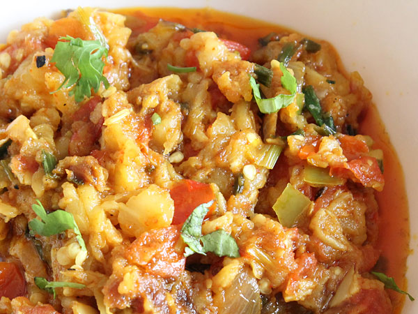 Baingan Bharta Recipe with Step by Step Photo - Authentic Indian Curry ...