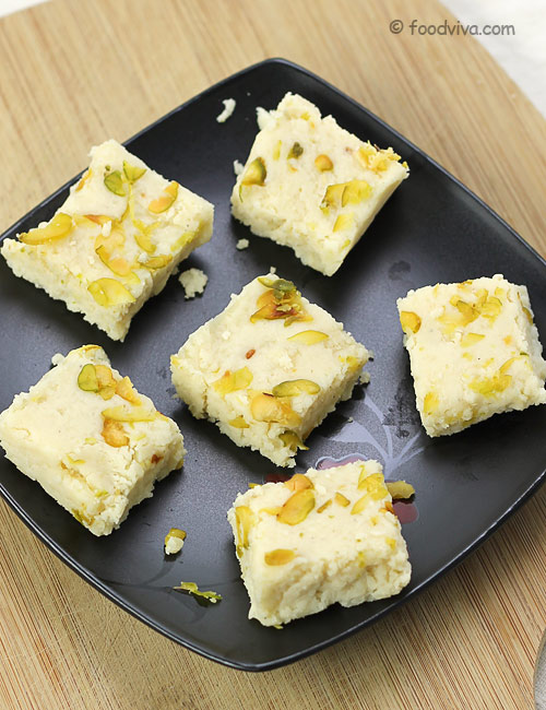 Kalakand Recipe with Paneer and Condensed Milk (Instant Recipe)