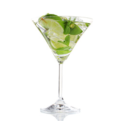 Rum Martini Recipe - Classic Martini Style White Rum Cocktail Drink