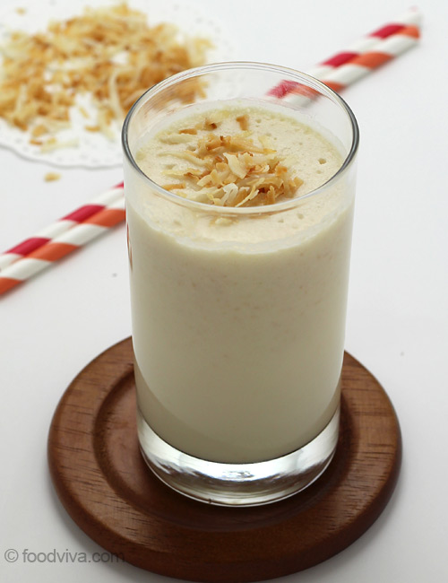Coconut Shake Recipe - Tropical Shake with Toasted Coconut and Ice Cream