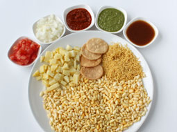 Bhel Puri Recipe - Famous Indian Bombay Chaat with Papdi and Puffed Rice